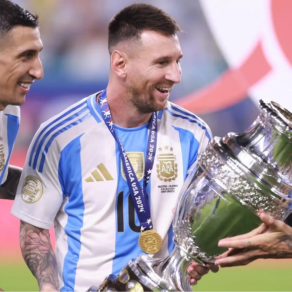 adidas | Shirts & Tops | 224 Lionel Messi Argentina Home Jersey Kids ...